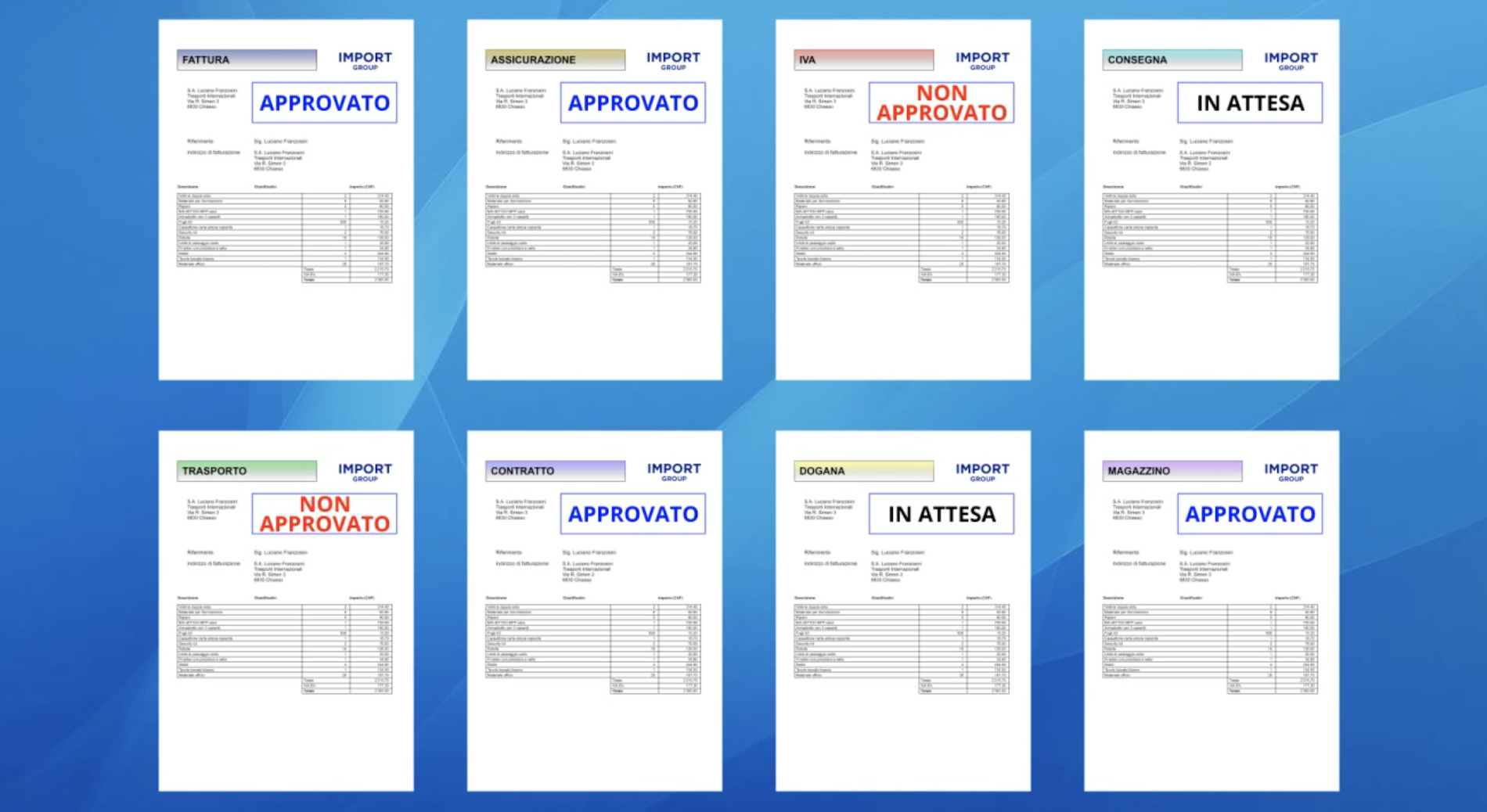 Controllo documenti: Approvazione, firme e timbri | EZdatacenter, think ...